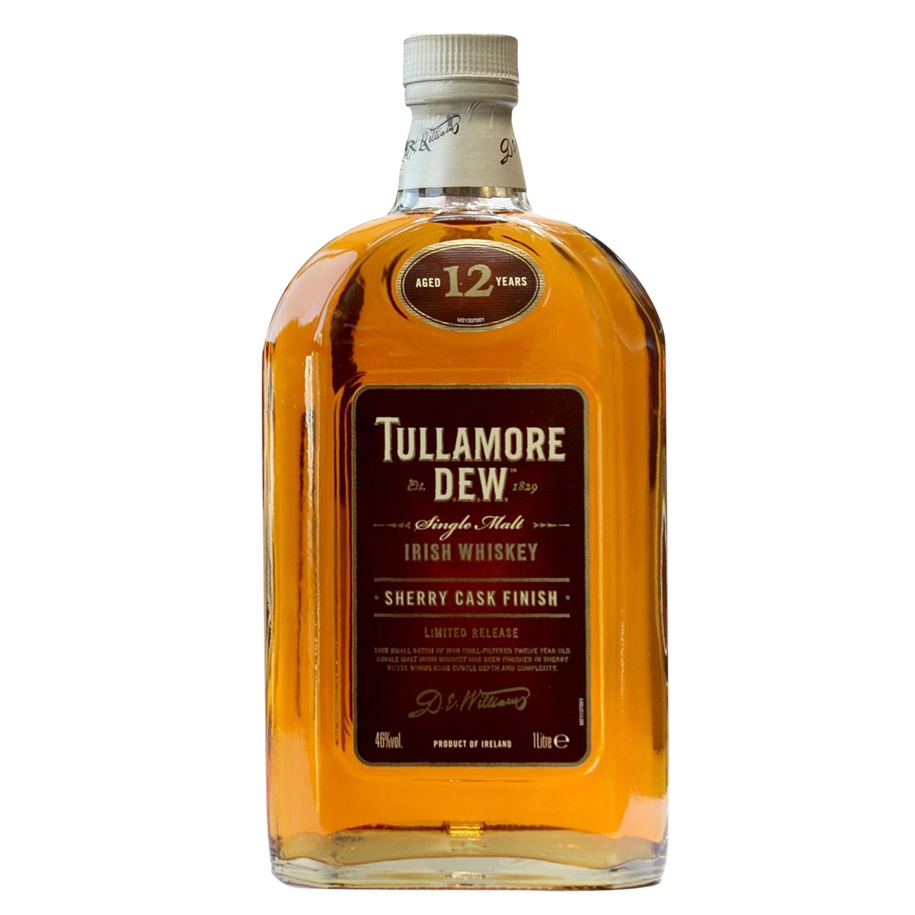 Tullamore Dew 12 year Old Sherry Cask Finish 1000 ml| Duty Free | BestValue